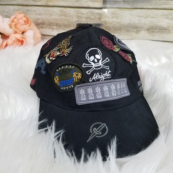Zara | Accessories | Nwt Zara Black Baseball Cap With Patches | Poshmark